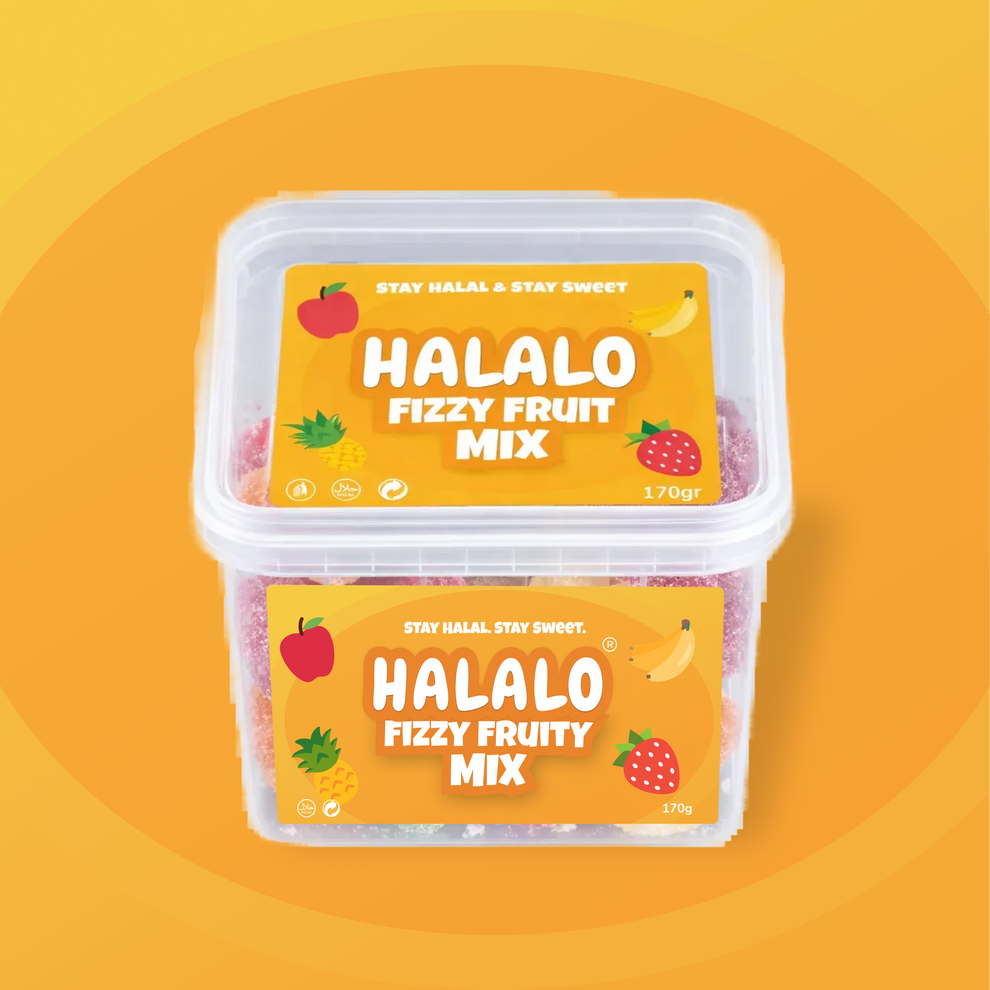 Fizzy Fruity Mix 170g Tubs – Halalo
